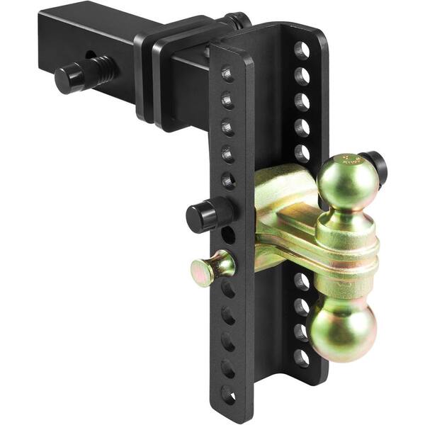 SKYSHALO Adjustable Trailer Hitch, 10 in. Drop and 8.5 in. Rise Hitch ...
