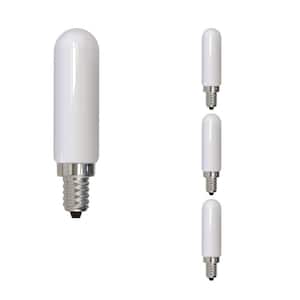 Bulbrite 40-Watt Equivalent Warm White Light T6 (E12) Candelabra Screw Base Dimmable Milky LED ...