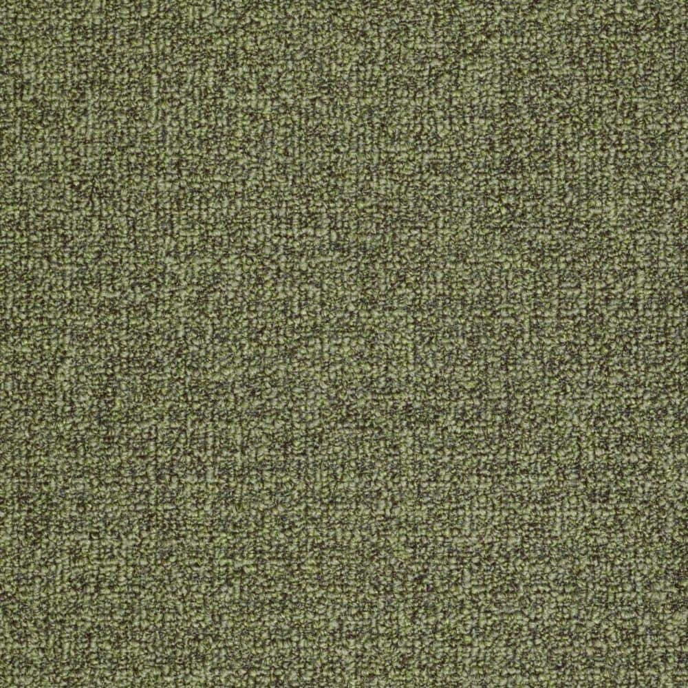 TrafficMaster Burana - Silver Pine - Green 19 oz. SD Olefin Berber ...