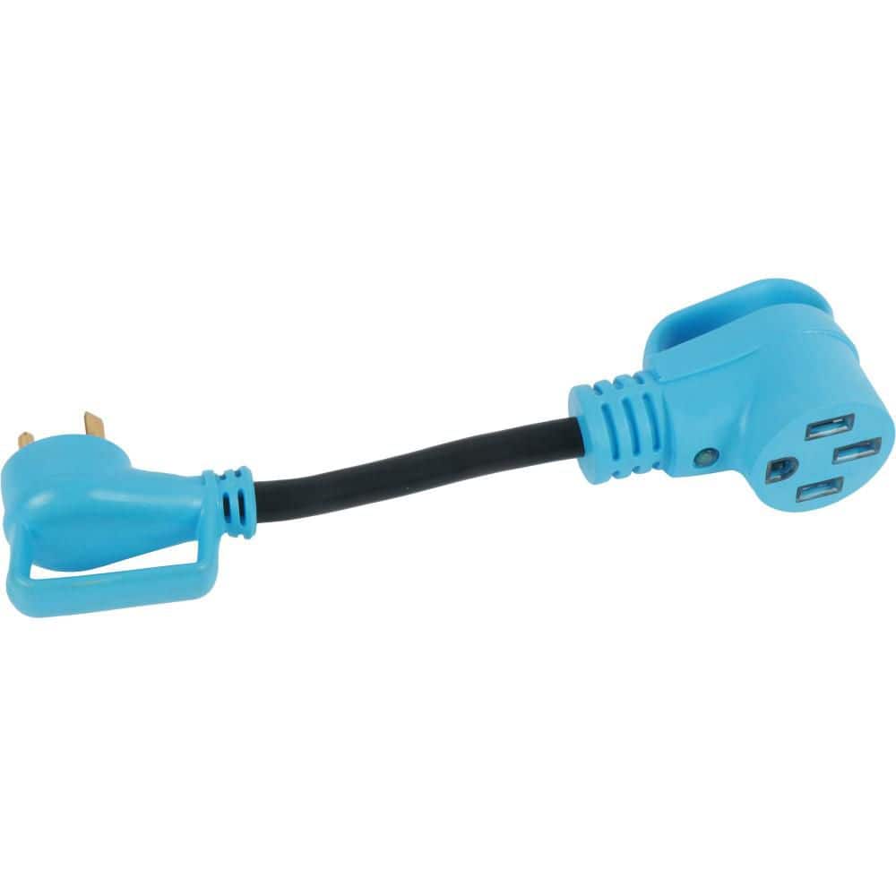 MAKERZ Heavy-Duty RV Adapter Cord with Powered Connection Indicator ...