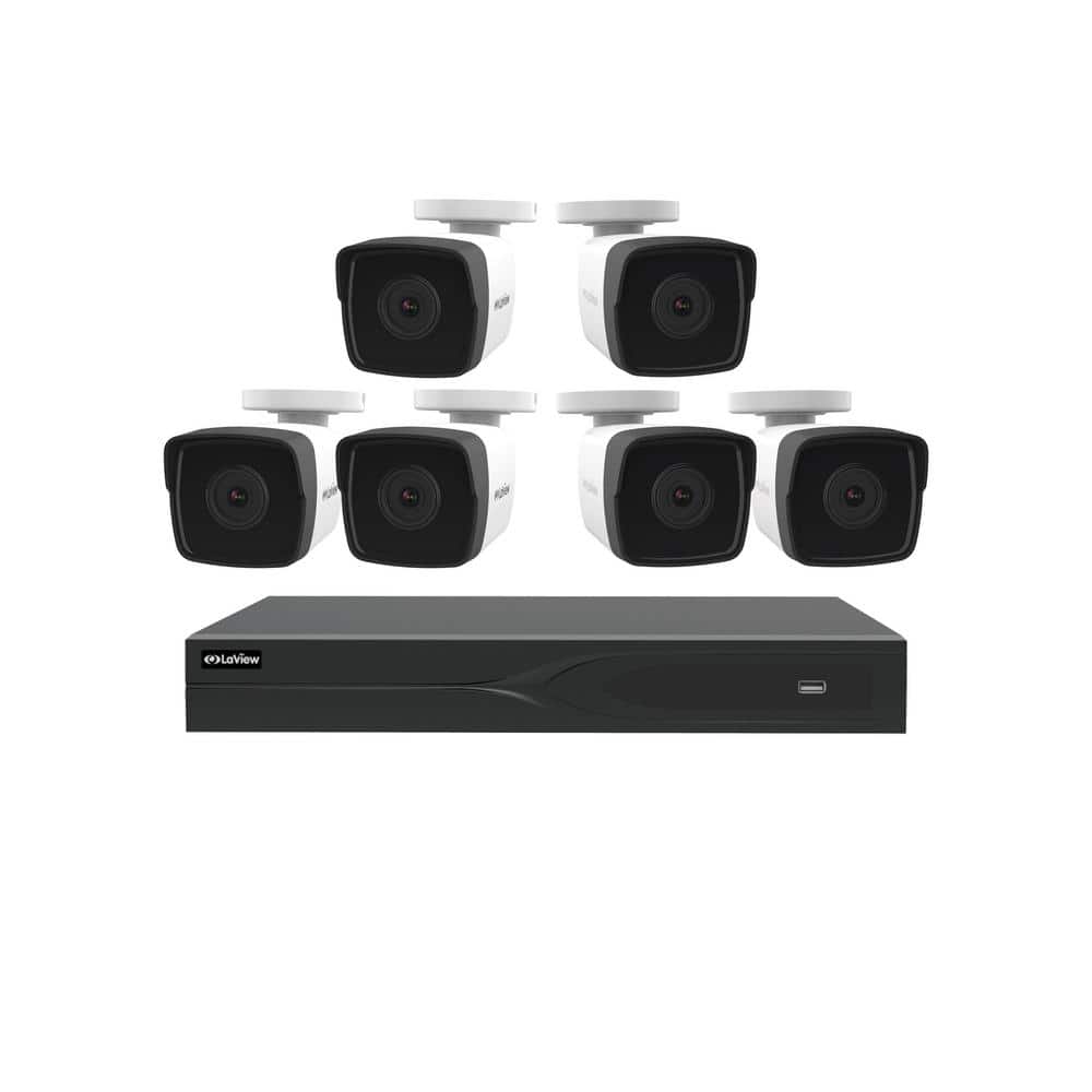 LaView 8-Channel Ultra HD 4K DVR 1TB HDD Home Security Camera System ...