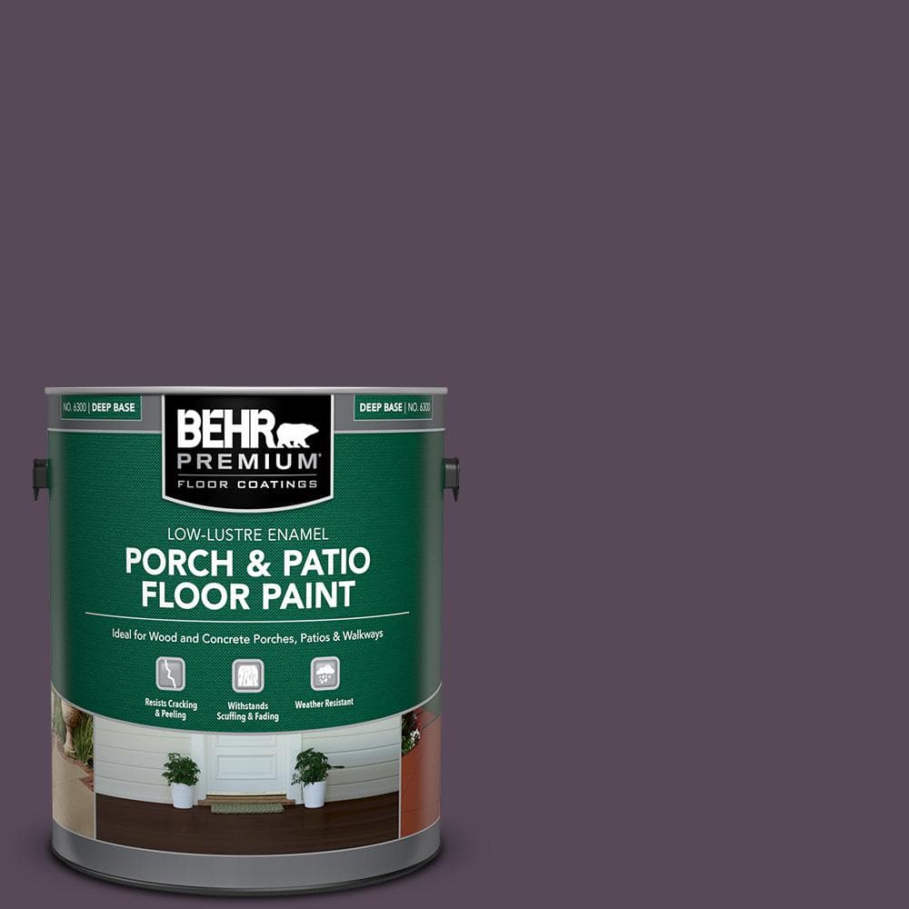 BEHR PREMIUM 1 gal. #M100-7 Deep Merlot Low-Lustre Enamel Interior ...