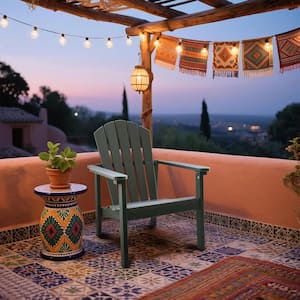 UPLAND All Weather HDPE Stackable Adirondack Chair, Space-Saving ...