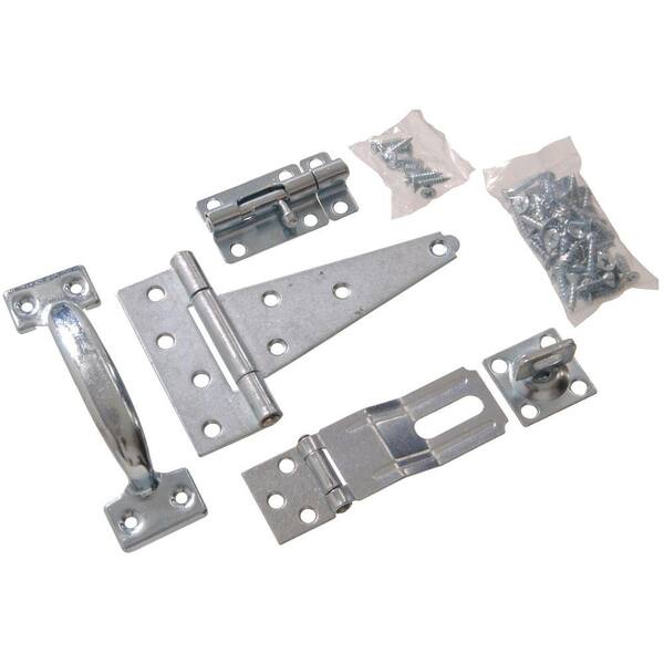 Hardware Essentials Barn Hardware Kit in Zinc-Plated (1-Pack) 853166.0
