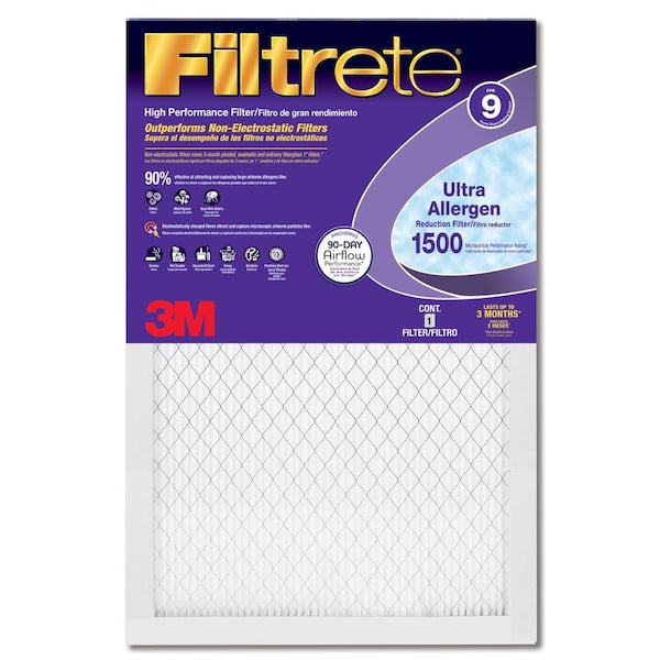 Filtrete 18 in. x 18 in. x 1 in. Ultra Allergen Reduction FPR 9 Air ...