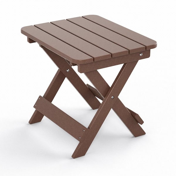 Cubilan Adirondack Folding Outdoor Side Table JZ0165tables - The Home Depot