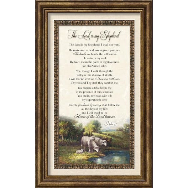 CARPENTREE INC Biblical Art "The Lord Is My Shepherd" By Carpentree ...