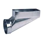 Master Flow 12 in. x 2-1/4 in. to 6 in. 90-Degree Register Box 90RB12X2 ...