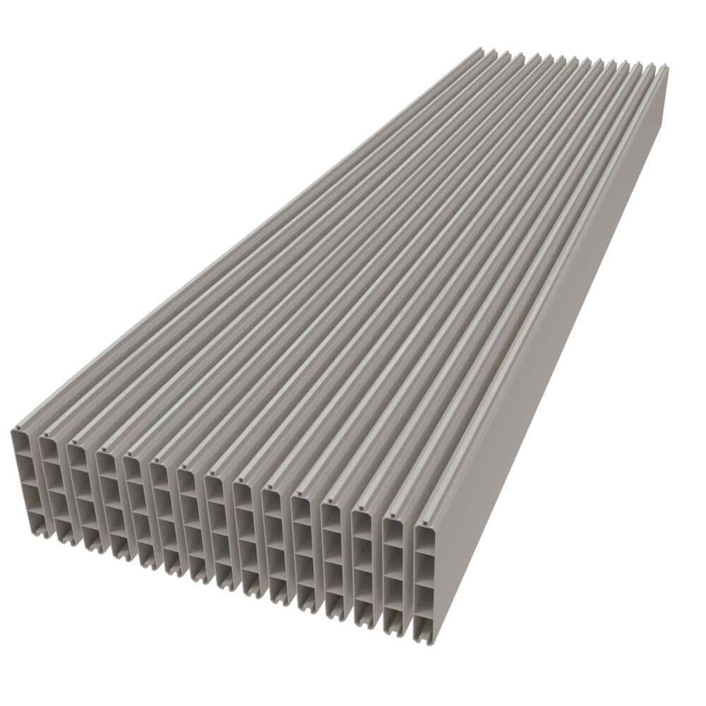 Veranda Linden 6 ft x 8 ft Privacy Framed Flat Fence Panel Gray Fast ...