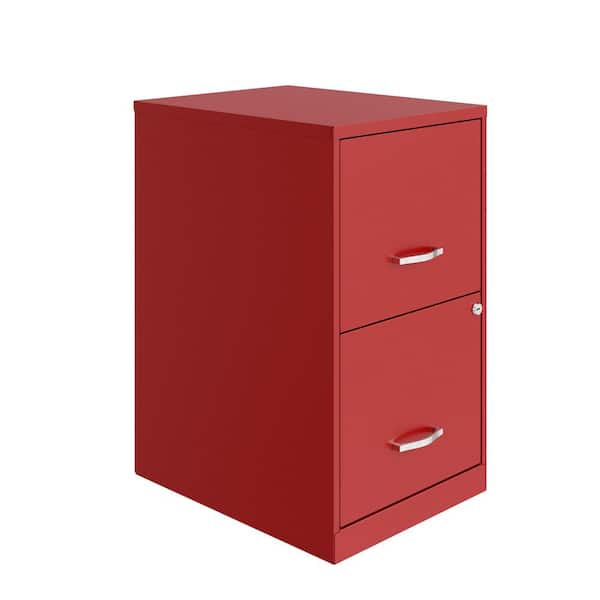 Space Solutions 18 in. D 2-Drawer Metal Letter Width 14.25" W Vertical ...