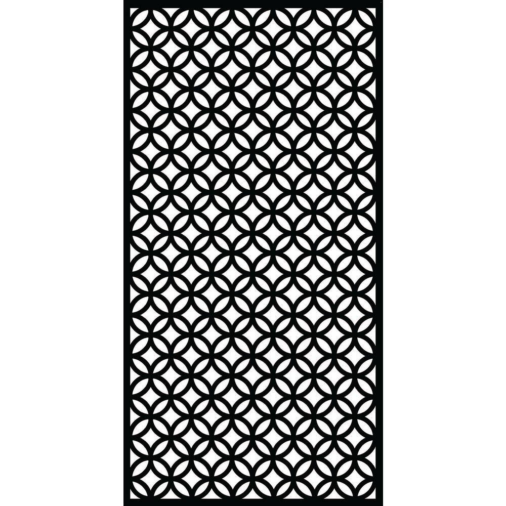 Matrix Halo 71 in. x 2.95 ft. Charcoal Recycled Plastic Decorative ...