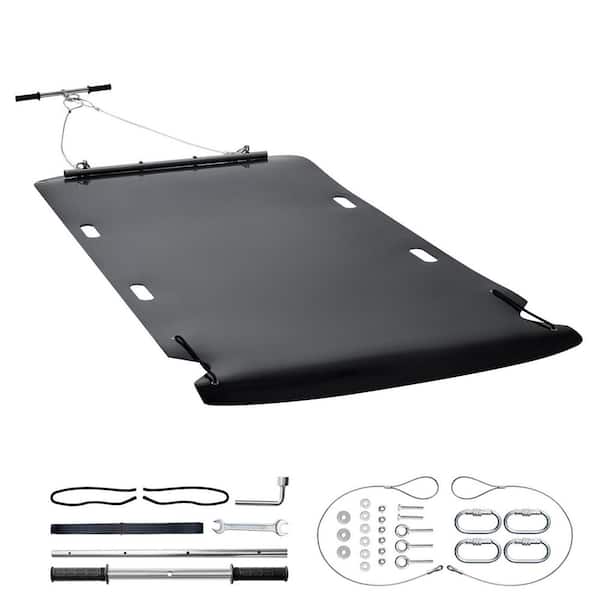 SKYSHALO Yard Drag Sled, 90 x 46 in. 1500 lbs. Heavy Duty Utility Sled ...