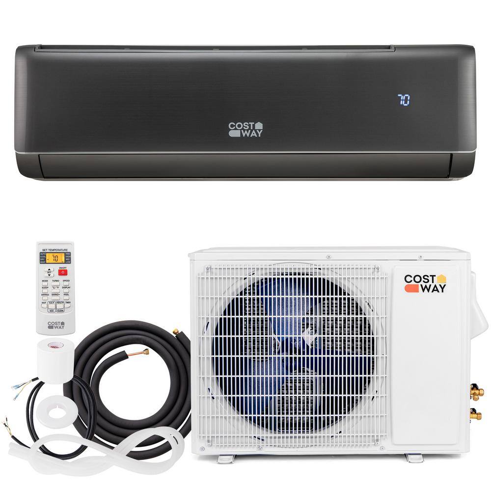 Costway 18000 BTU 1.5-Ton Ductless Mini Split Air Conditioner with Heat ...
