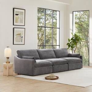 Spruce & Spring Humphrey 89.7" 2-piece Square Arm Fabric Modern Sofa ...