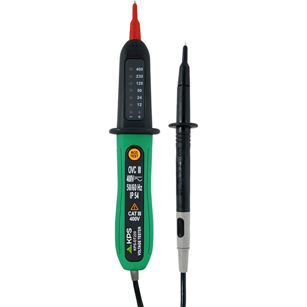 KPS Voltage Meter 12-Volt to 400-Volt and RCD Testing KPS-DT220 - The ...