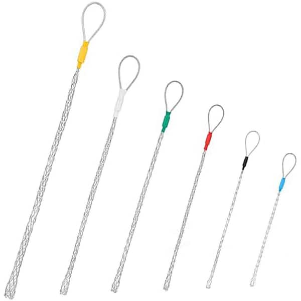 EKIEUDL 6-Piece Cable Puller Sock Grip Kit Eye Mesh Wire Mesh Grip ...