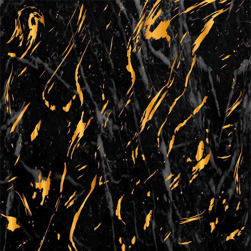 MI ALMA Gold and Black R36 7 in. x 7 in. Vinyl Peel and Stick Tile (24 ...