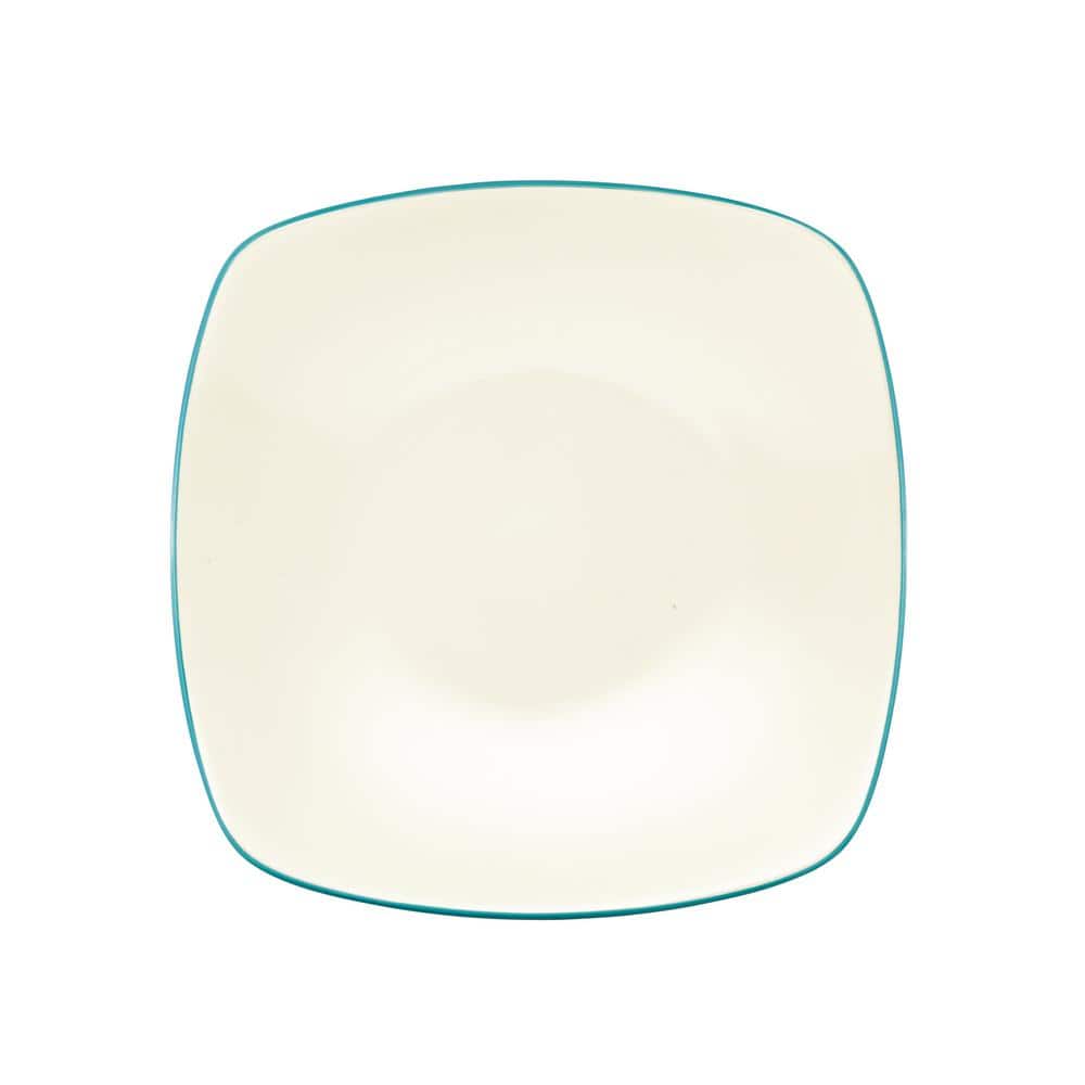 Noritake Colorwave Turquoise Stoneware Square Salad Plate 8-1/4 in ...