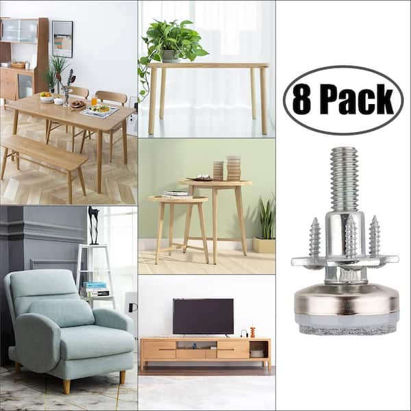 Angel Sar Adjustable Heavy Duty Furniture Leveling Feet with Screws and ...