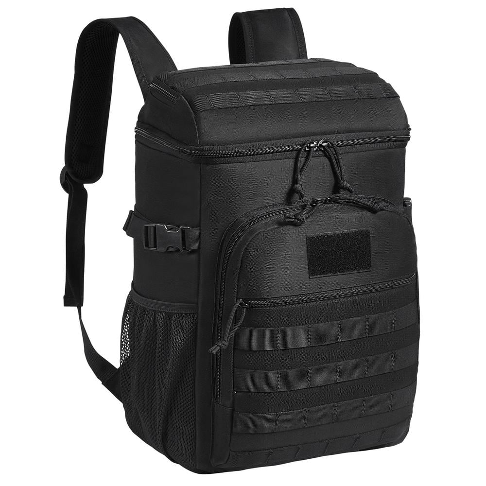 SVOPES 25L Insulated Cooler Bag, 16.54 in. Black Backpack with Multi ...