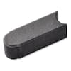 interlock Bullet 12.25 in. x 4 in. x 4 in. Charcoal Concrete Edging ...
