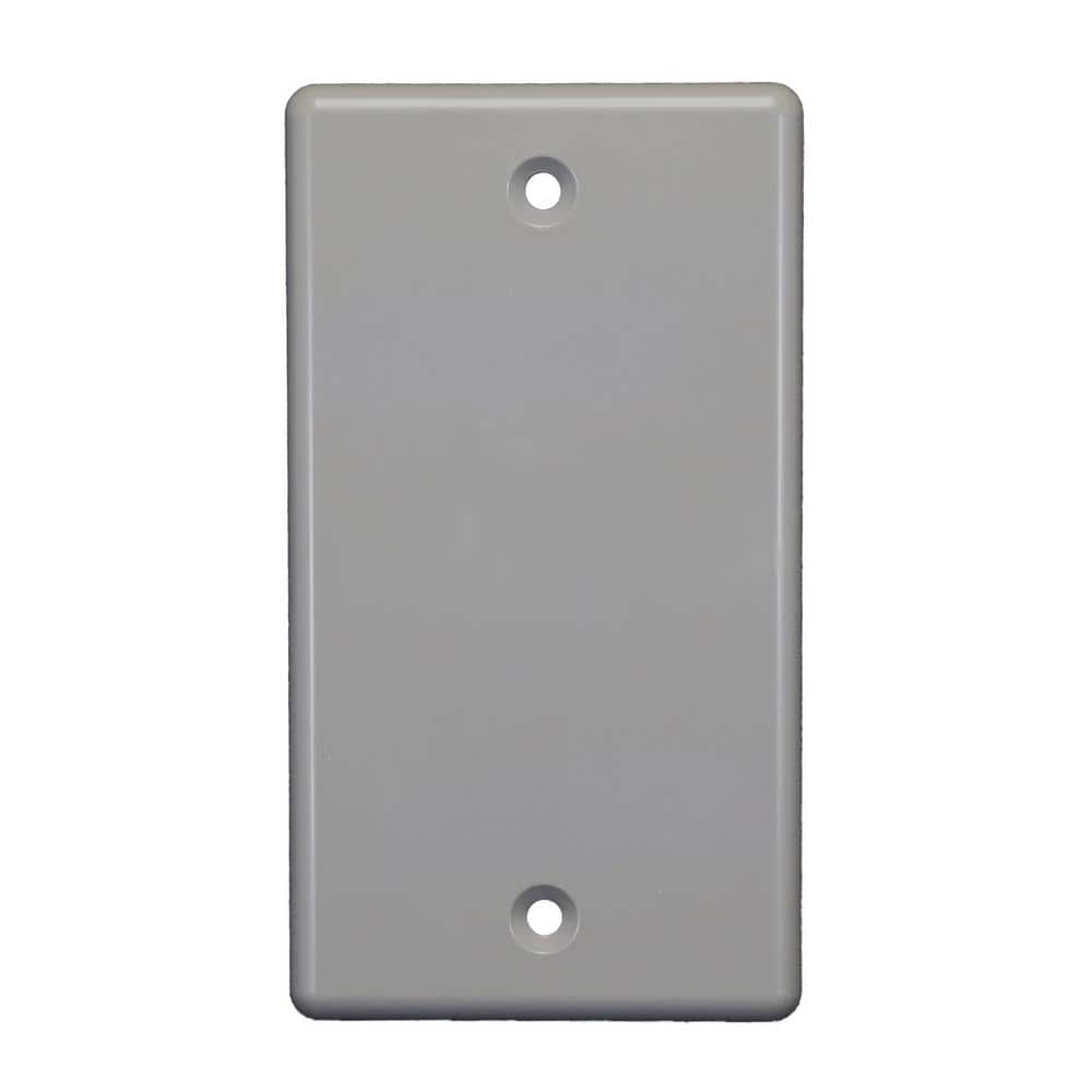 Cantex Single Gang Blank Handy Box Cover EZSL-BLANK - The Home Depot