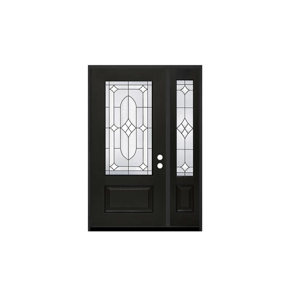 Steves & Sons Regency 51 in. x 80 in. 3/4L Axis Glass RHOS Onyx Stain ...