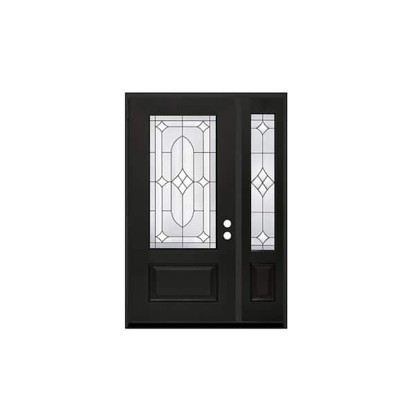 Steves & Sons Regency 53 in. x 80 in. 3/4-Lite Georgian Decorative ...