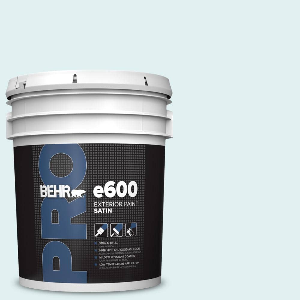 BEHR PRO 5 gal. #M480-1 Helium Satin Exterior Paint PR64005 - The Home ...