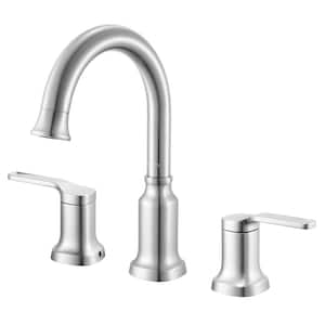 Ruvati Barolo 8 in. Widespread 2 Handle Art Deco Bathroom Sink Faucet ...