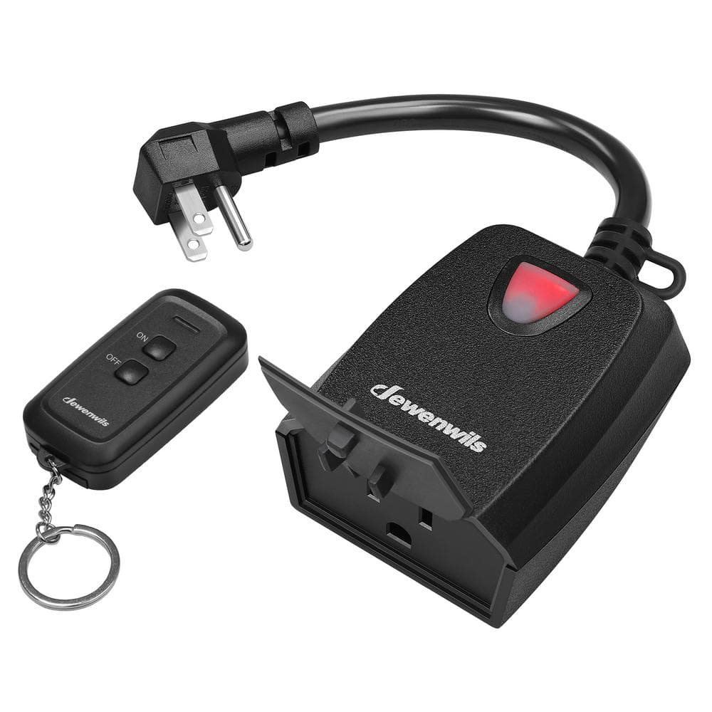 DEWENWILS Outdoor Wireless Remote Control Outlet, Programmable and ...