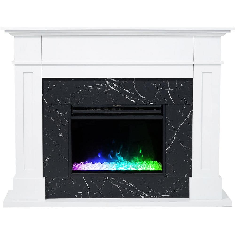 Cambridge Sofia 53 in. Ventless Freestanding Electric Fireplace Mantel ...