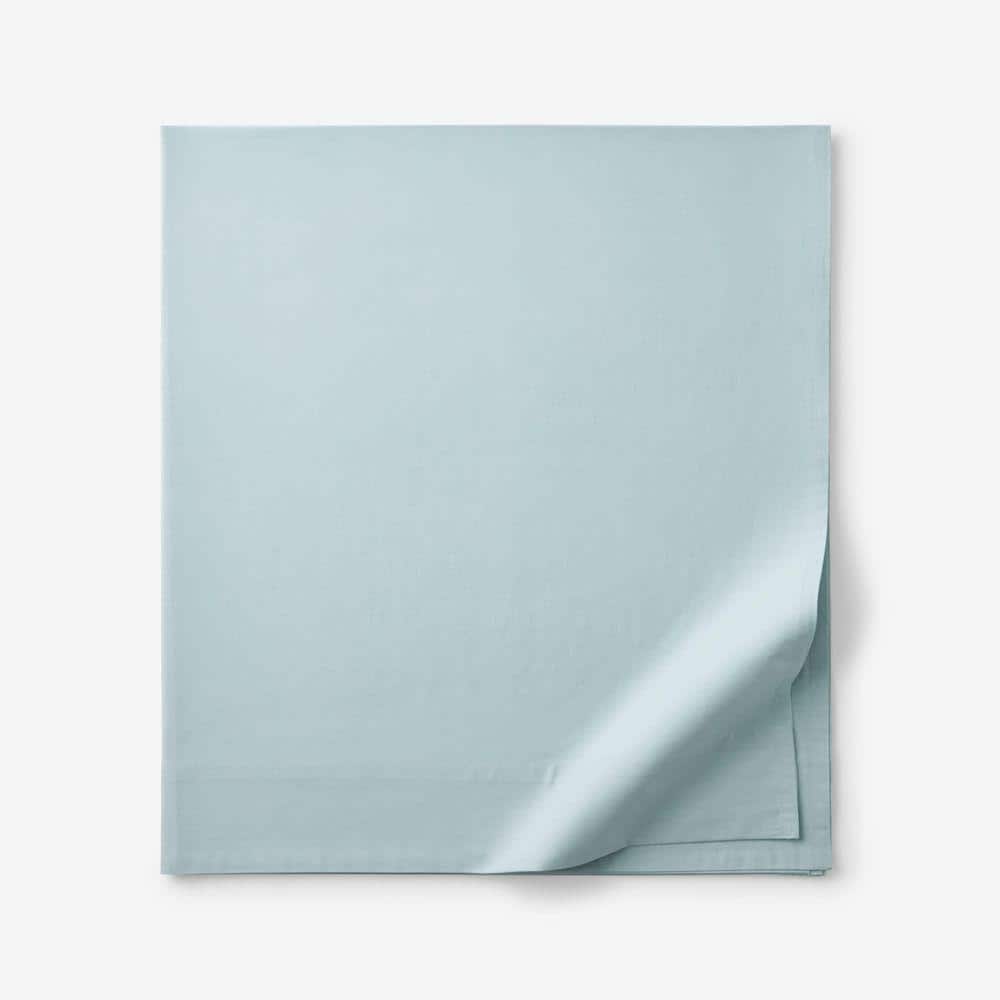 The Company Store Company Cotton Garment Wash Cloud Blue Cotton Percale ...