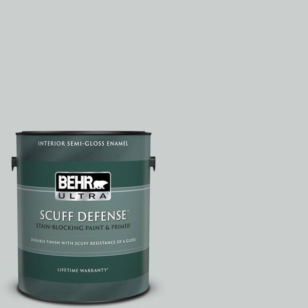 BEHR ULTRA 1 gal. #720E-2 Light French Gray Extra Durable Semi-Gloss ...