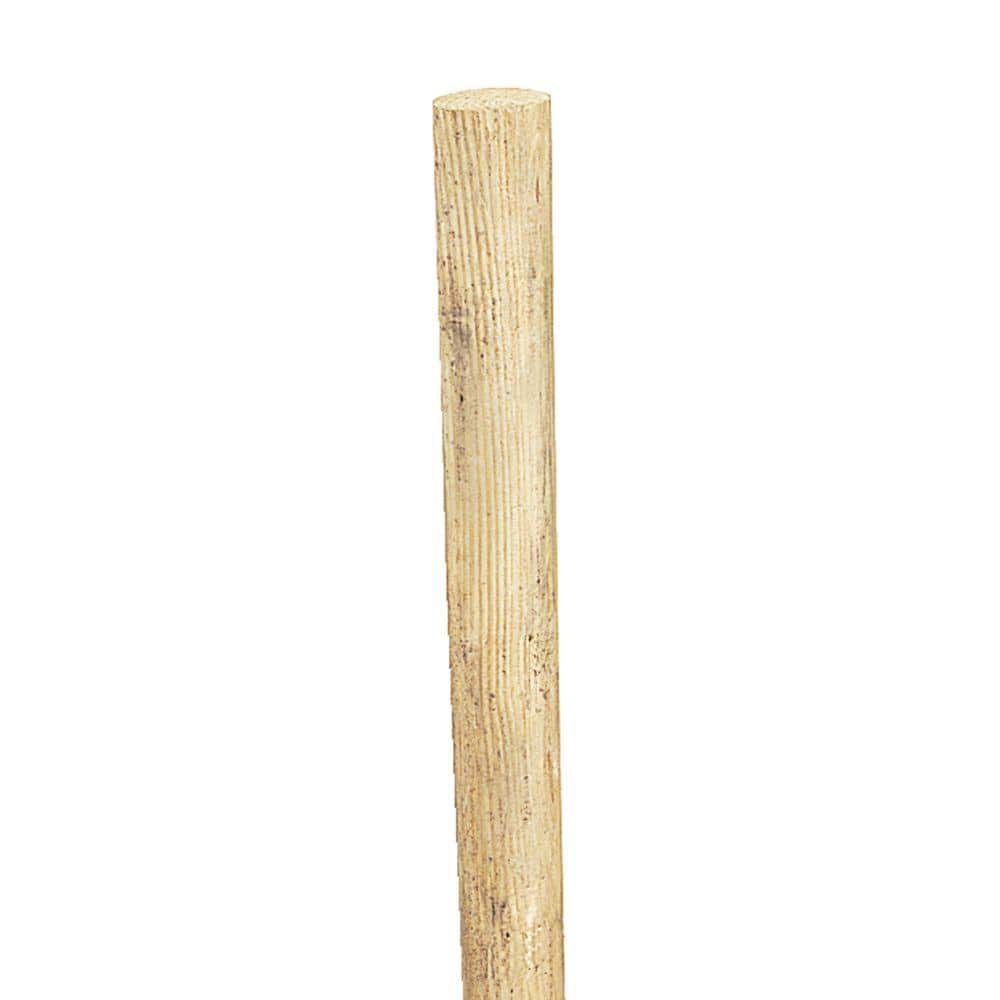 3-1/2 in. x 3-1/2 in. x 6-1/2 ft. Round Agriculture Fence Post N0350654 ...