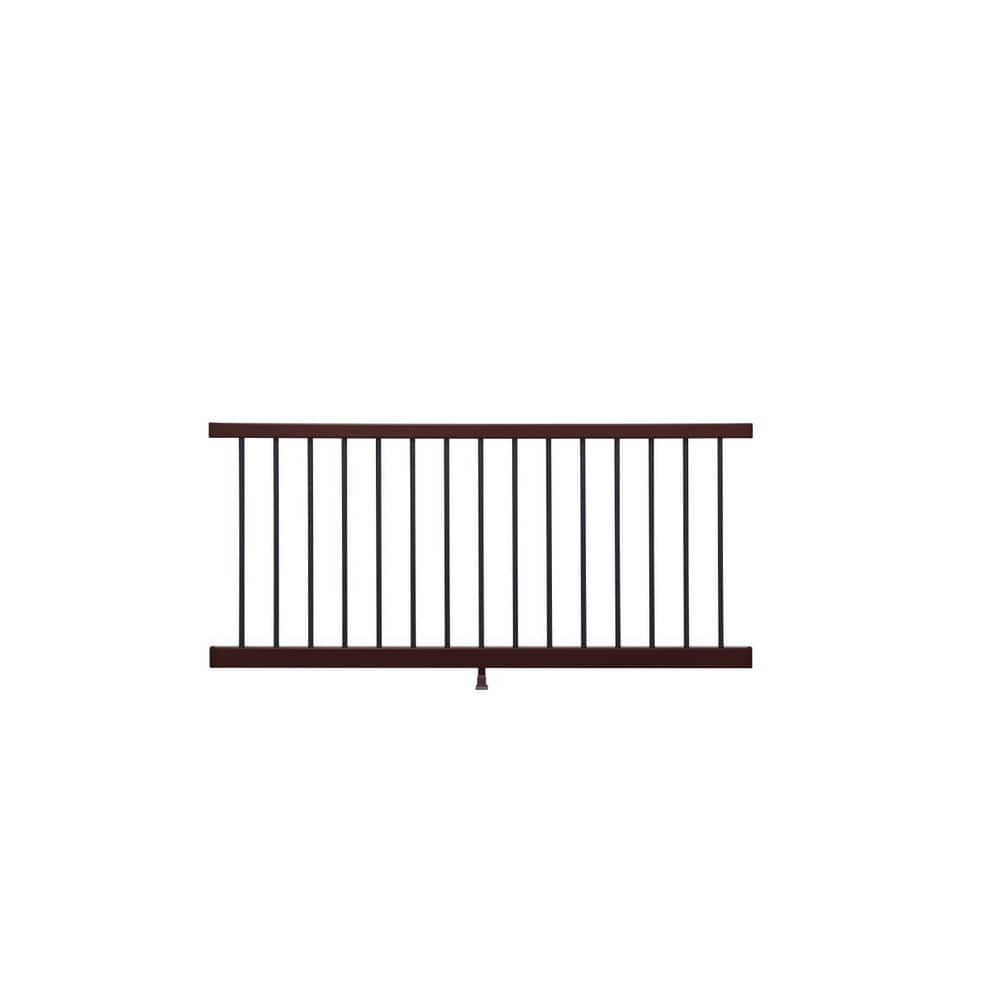 Trex Enhance 6 ft. x 36 in. Vintage Lantern Composite Brown Rail with ...