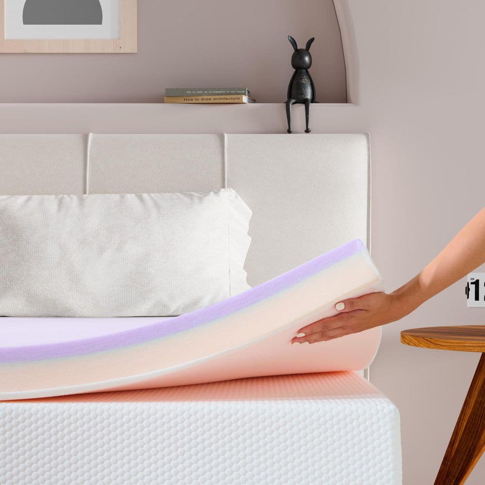 Twolike 3 in. Full Memory Foam Mattress Topper HD-JCTPX-3F - The Home Depot