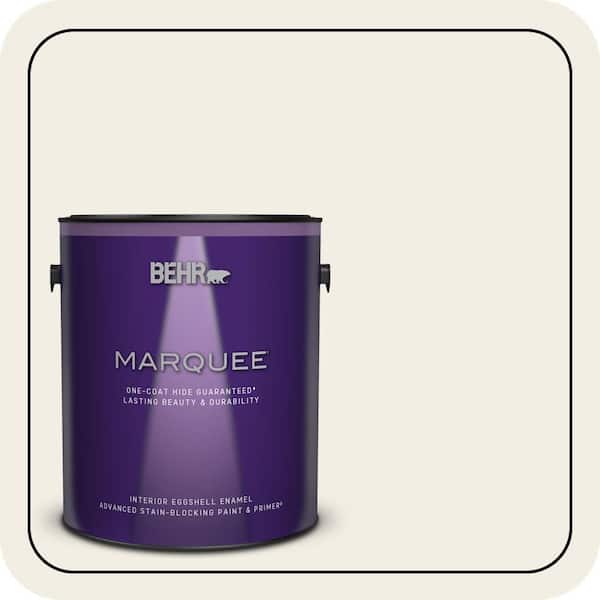 BEHR MARQUEE 1 gal. #750C-1 Ivory Mist Eggshell Enamel Interior Paint ...