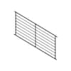 FORTRESS Fe26 Axis 34 in. H x 6 ft. W Black Steel Railing Stair Panel ...