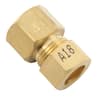 Everbilt 7/16 in. x 3/8 in. Female OD Compression Brass Reducing Coupling Fitting 800969 - The ...