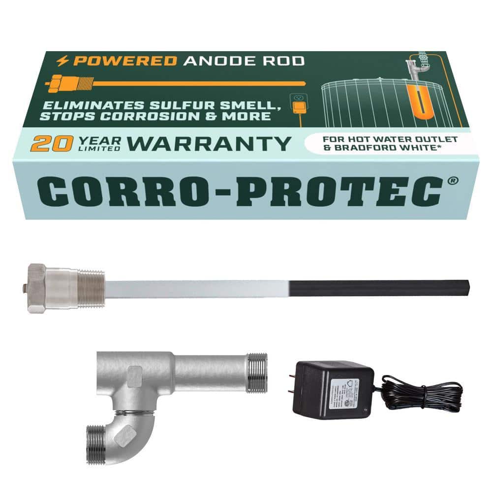 CORRO-PROTEC Powered Anode Rod for Bradford White Water Heater and Hot ...