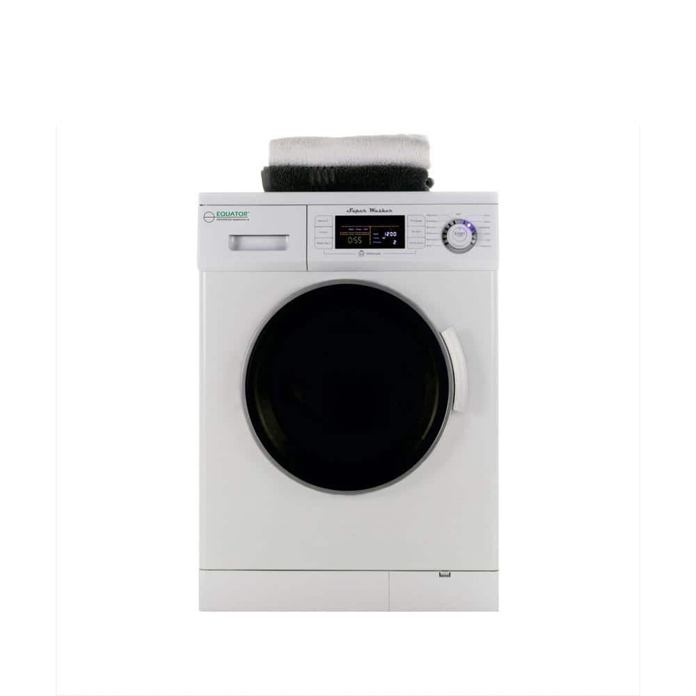 Deco 1.6 cu. ft. 110V White Compact Front Load Washer with 1200 RPM and ...