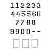 Stencil Ease 4 in. Parking Lot Number Set CCN0053U - The Home Depot