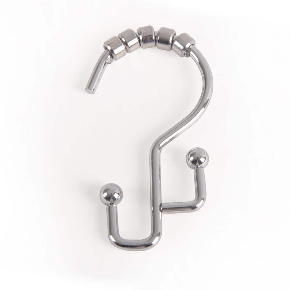 Utopia Alley Double Roller Shower Hook, Chrome HK3SS - The Home Depot