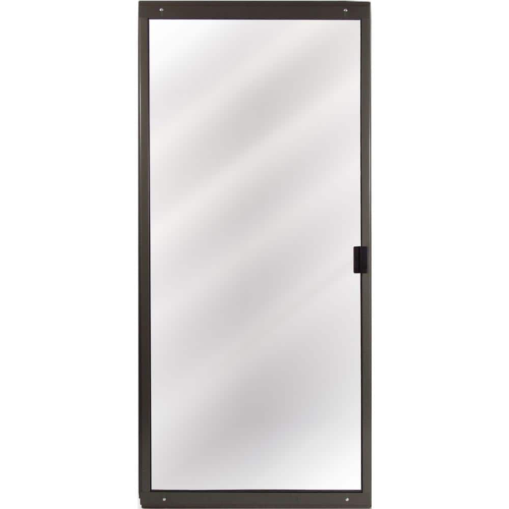 COLUMBIA 30 in. x 80 in. Vinyl Bronze Screen Door 10414913 - The Home Depot