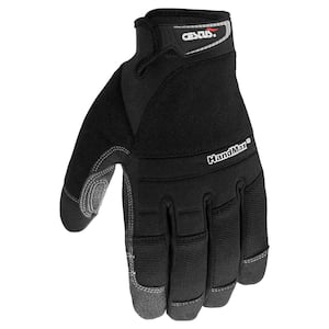 Cordova PIT PRO Mechanics Style Large Work Glove Black Synthetic ...