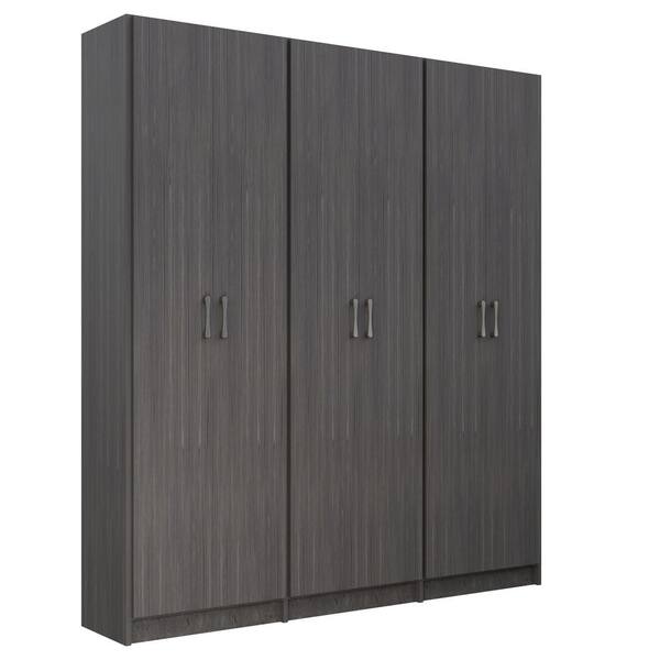 MODULAR CLOSETS Alto Pantry Collection 81 in. W Grey Wall Mounted 3 ...