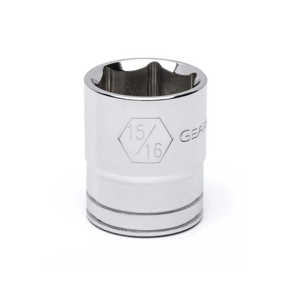 GEARWRENCH 1/2 in. Drive 6 Point SAE Standard Socket 15/16 in. 80610D ...