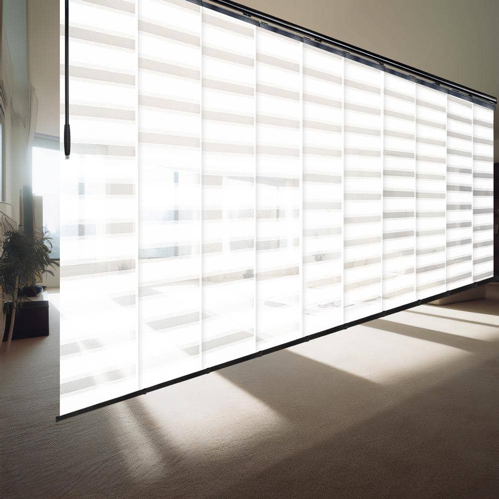 EMOH Spotlight 120 in. - 218 in. W x 94 in. L Adjustable 10-Panel Black ...