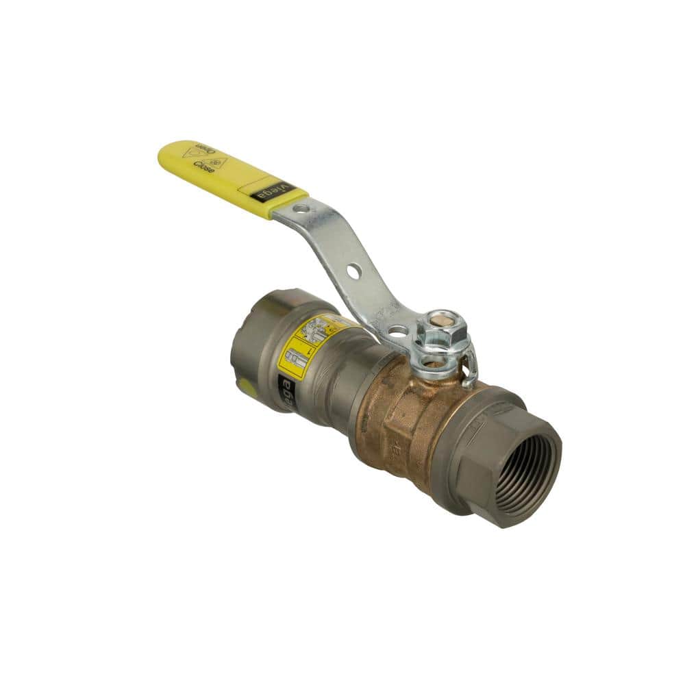 Viega MegaPressG 3/4 in. Press x 3/4 in. FPT Carbon Steel Ball Valve ...